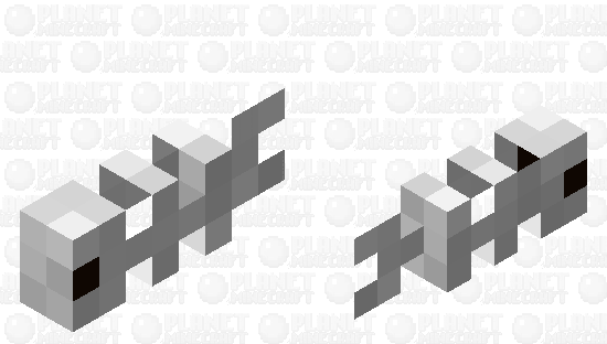 Skeleton Tropical fish small Minecraft Mob Skin