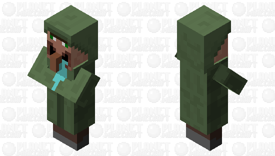 drooling villager Minecraft Mob Skin