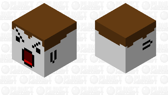 ITS AN ANGRY DERP FACE!!!!!!!!!!!!!! Minecraft Mob Skin