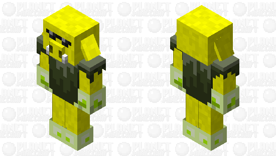Yellow Pigman (Earthpack Piglin) Minecraft Mob Skin