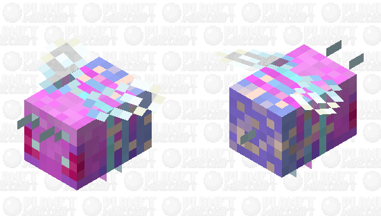 POLLEN Angry Retro Bee Minecraft Mob Skin