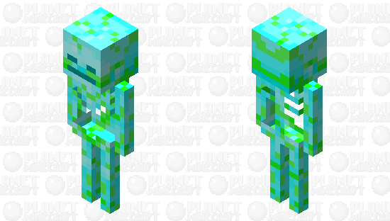the legendary diamond skeleton Minecraft Mob Skin