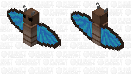 Blue Butterfly Minecraft Mob Skin