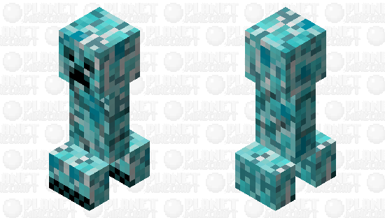Ice Shard Creeper Minecraft Mob Skin