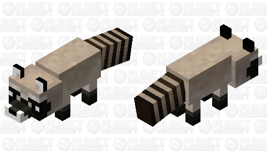 Raccoon Minecraft Mob Skin