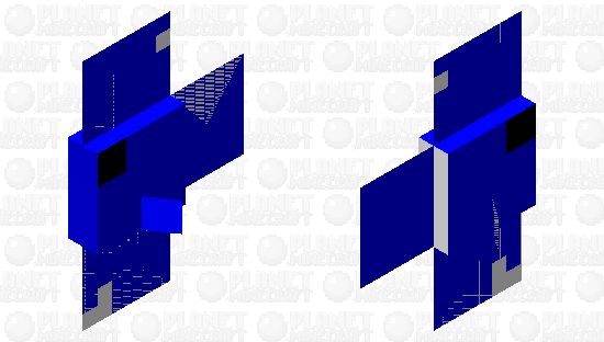 Blue fish Minecraft Mob Skin