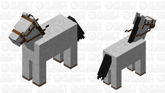 white horse Minecraft Mob Skin
