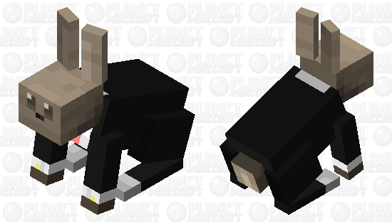 Dapper Rabbit Minecraft Mob Skin