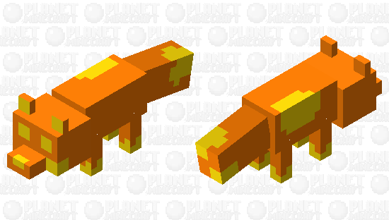 Halloween Fox Minecraft Mob Skin