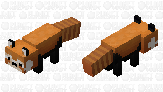 Red Panda Minecraft Mob Skin