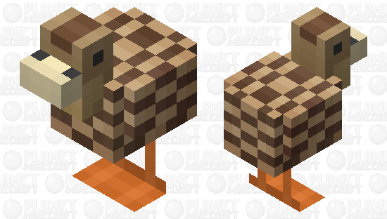 Brown Duck Minecraft Mob Skin
