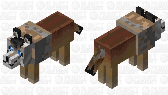 Realistic Wolf (DO NOT STEAL I WORKED SO HARD ON IT!!!!) Minecraft Mob Skin