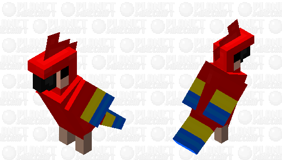 Simplistic Parrot Minecraft Mob Skin