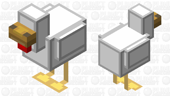 Simple Chicken Minecraft Mob Skin