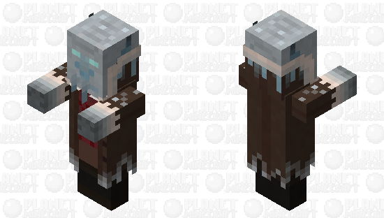 Frozen Ice Orc Minecraft Mob Skin