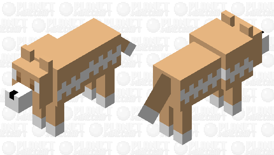 vanilla doggo with cream Minecraft Mob Skin