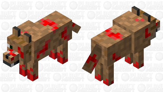 Rabid Dog Minecraft Mob Skin
