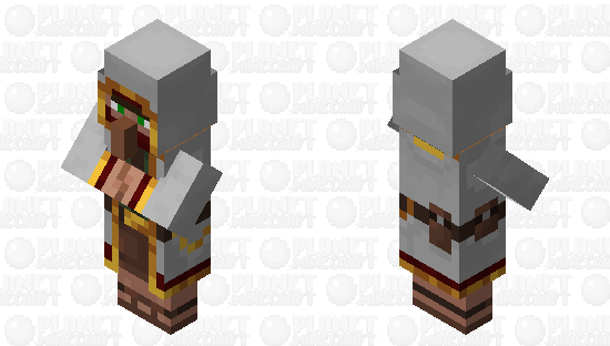 White Wandering Trader Minecraft Mob Skin