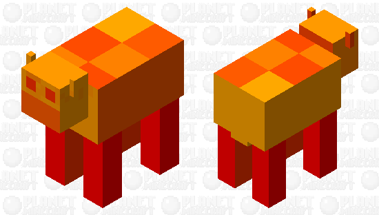 lava cow Minecraft Mob Skin