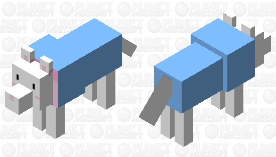 Snow wolf Minecraft Mob Skin