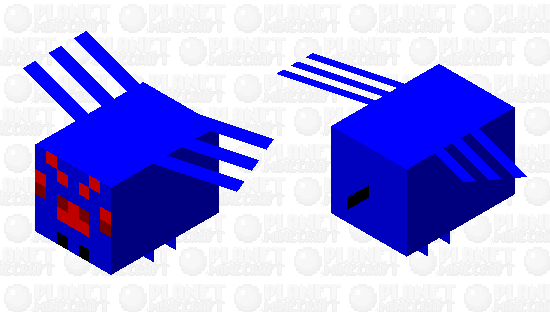 mini flying spider with extra legs and a back fang Minecraft Mob Skin