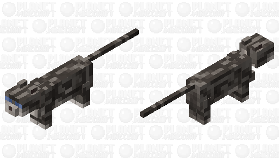 Gray Tabby Cat Minecraft Mob Skin