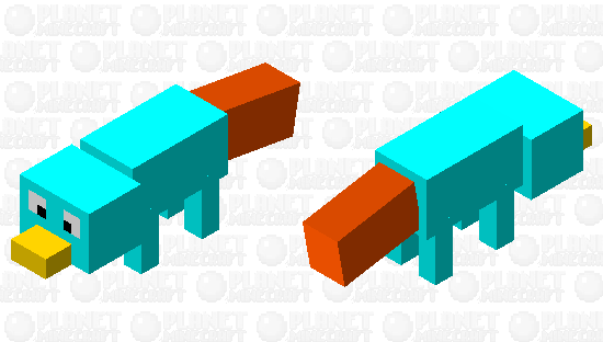 Perry The Platypus (Phineas and Ferb) Minecraft Mob Skin