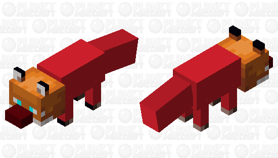 baby fox (redey for bed outfit) Minecraft Mob Skin