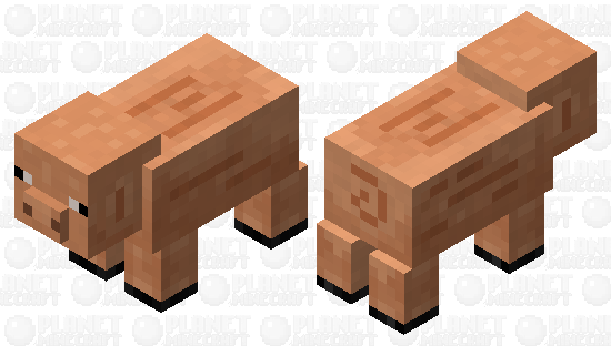 Brown pig Minecraft Mob Skin