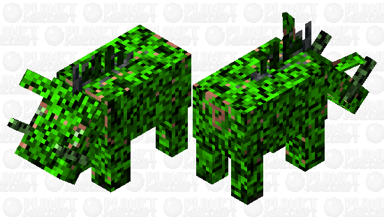 Green Zoglin Minecraft Mob Skin