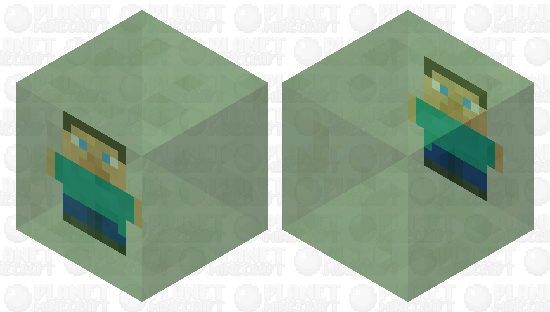 steve in slime Minecraft Mob Skin
