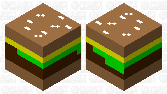 cheese burger Minecraft Mob Skin