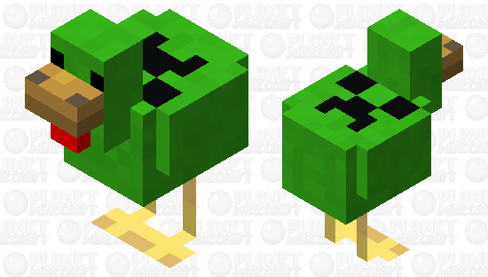 Creeper Chicken Minecraft Mob Skin