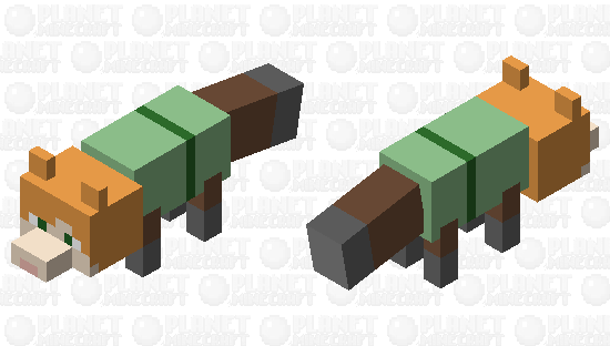 So i turned Alex into a fox.. Minecraft Mob Skin