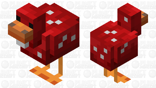 Chicken Mushroom Minecraft Mob Skin