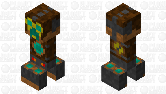 Steampunk creeper Minecraft Mob Skin