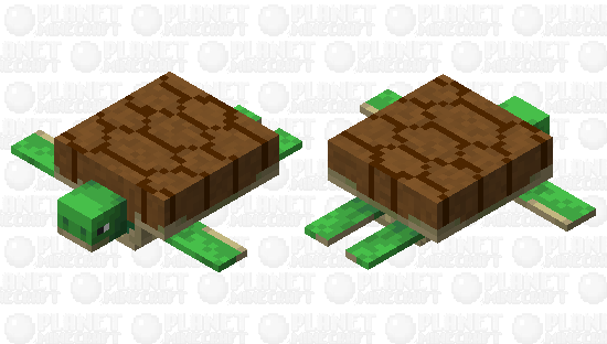 More realistic Turtle Minecraft Mob Skin