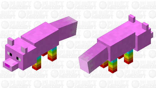 Kawaii fox Minecraft Mob Skin