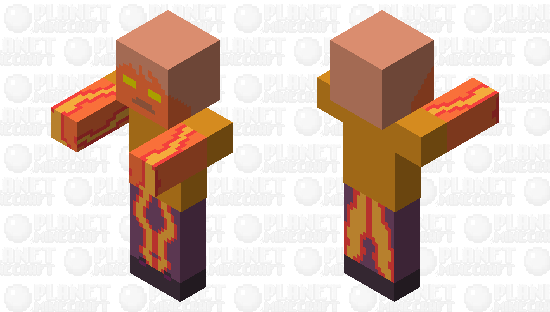 Magma Zombie Minecraft Mob Skin