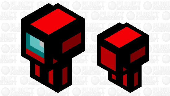 Red among us skin chicken Minecraft Mob Skin