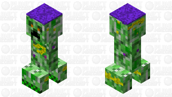 Dark Magic Creeper Minecraft Mob Skin
