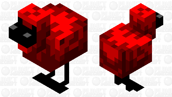 Fire Chicken Minecraft Mob Skin