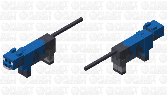 Blue Dyed Cat (Minecraft Earth) Minecraft Mob Skin