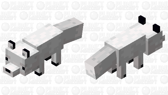 Artic Fox Minecraft Mob Skin