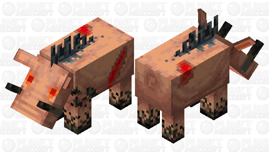 angry pig Minecraft Mob Skin