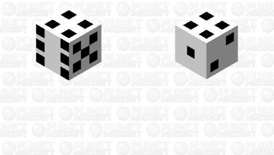 mini flying dice + fun fact Minecraft Mob Skin