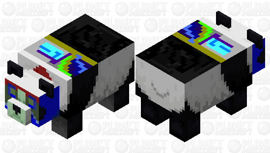 A panda in Minecraft Minecraft Mob Skin