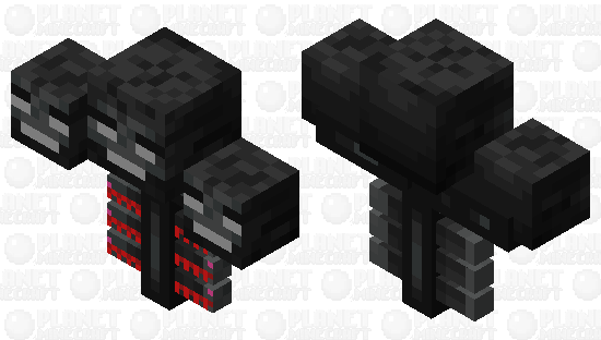 Pink Red Wither Minecraft Mob Skin