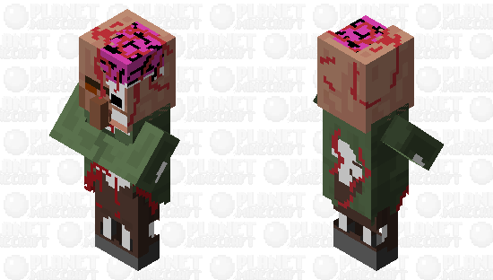 Dead villager Minecraft Mob Skin