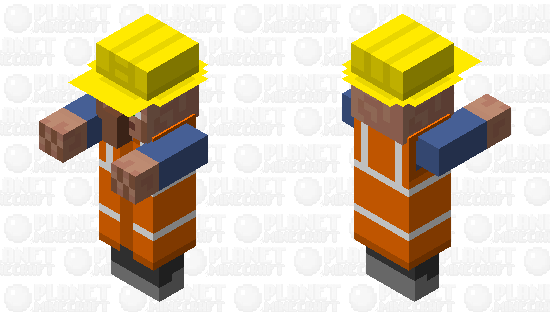 Epic Villager Construction Minecraft Mob Skin